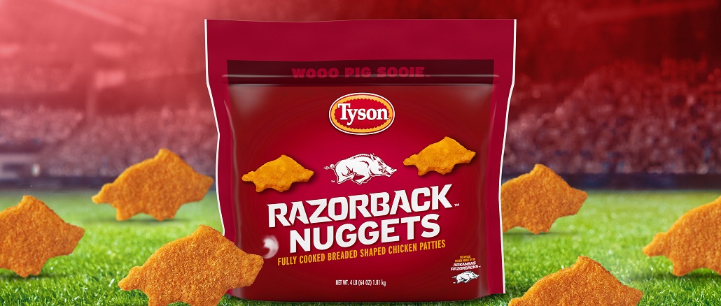 Tyson Introduces New Razorback Nuggets - Frozen Food Europe